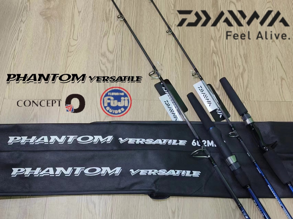 DAIWA 20' & 23' PHANTOM VERSATILE SPINNING/BAITCASTING (BC) ROD ...