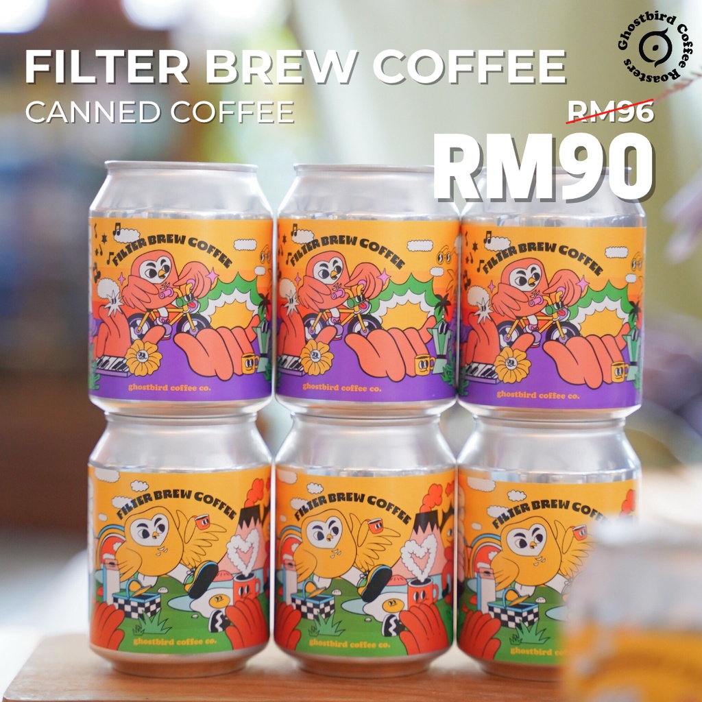 Filter Brew Canned Coffee 🦉 GHOSTBIRD COFFEE (Freshly roasted coffee ...