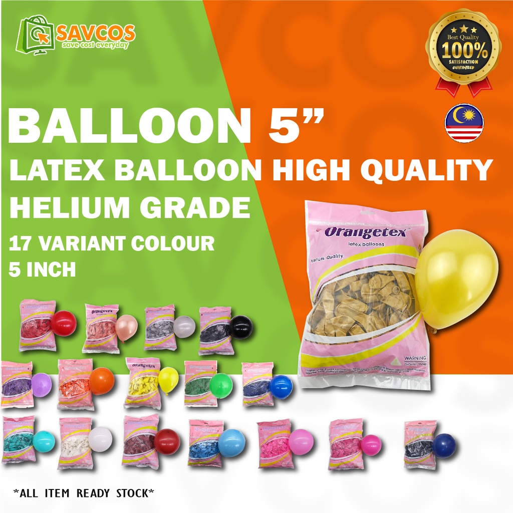 CHEAPEST in SHOPEE 5 Inch Matte Latex Balloon Wholesale Orangetex ...