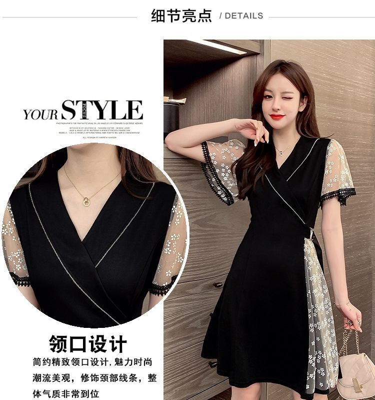 40-100kg M-5xl微胖女生遮肚显瘦减龄连衣裙小个子胖妹穿搭时尚裙子洋气大码女装fat pulsgzie oversize dress | Shopee Malaysia