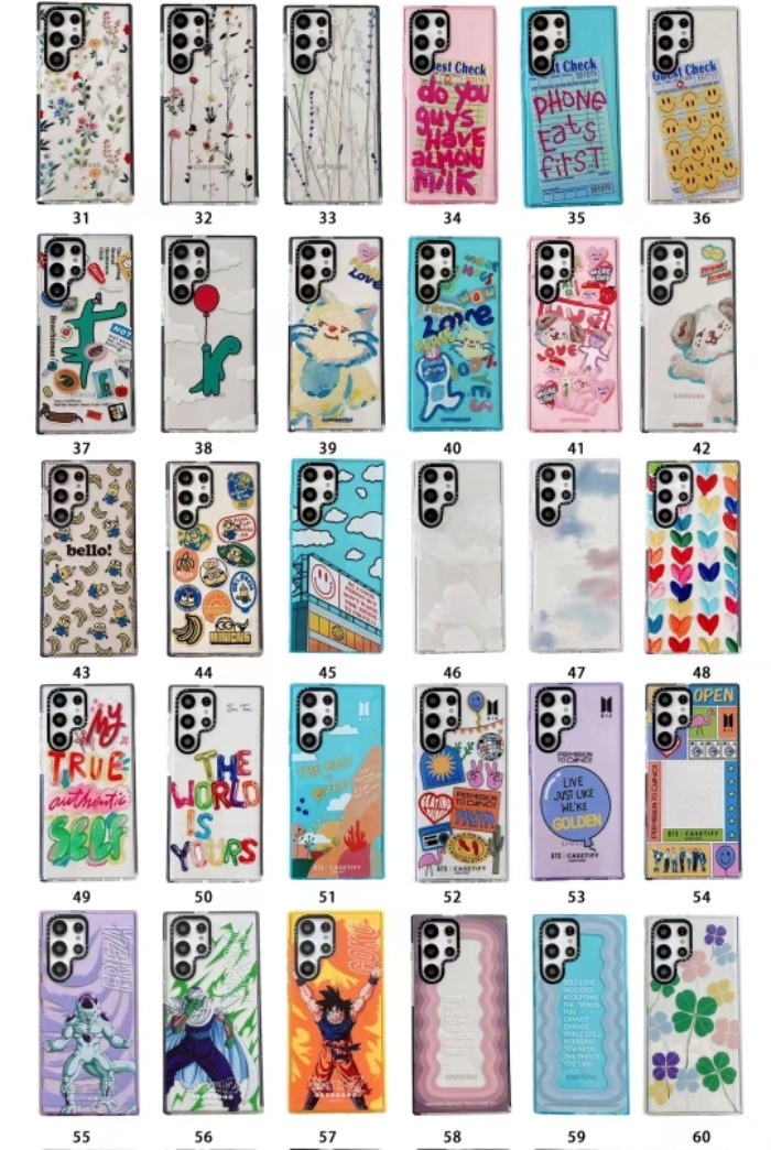 Popcorn Bear Casetify Soft Clear Phone Case Casing for Samsung Galaxy ...