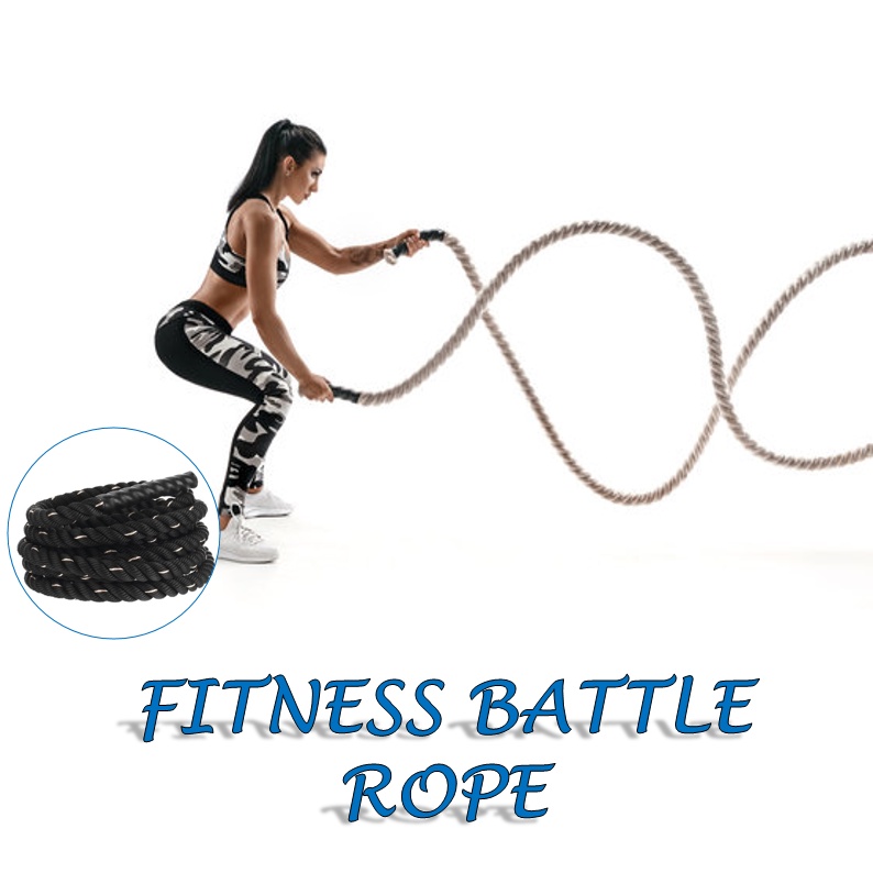 HAPPYPAL 50mm 12m MMA Battling Rope MMA Boxing Training Muscle Battle ...