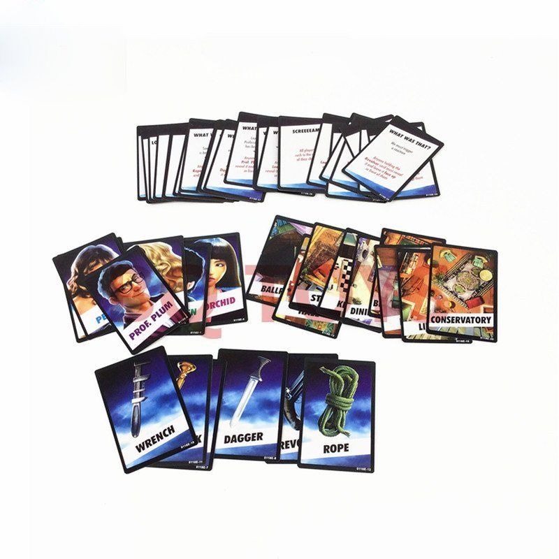 Cluedo The Classic Mystery Games (50 cards version) Solving Clue Board ...