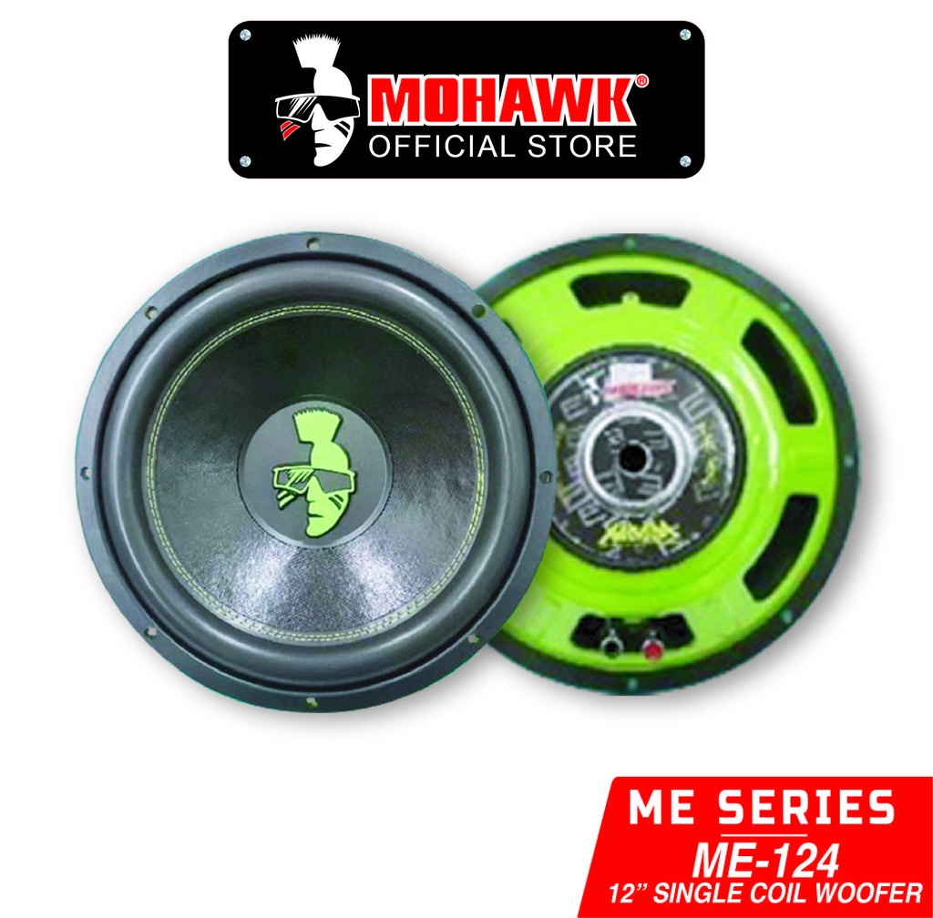 Mohawk Woofer ME Series Single Voice Coil 4Ohm Single Magnet Subwoofer ...
