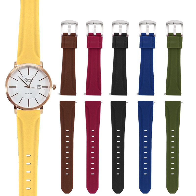 Elastic Silicone Watch Strap Quick Release Rubber Watch Band Bracelet ...