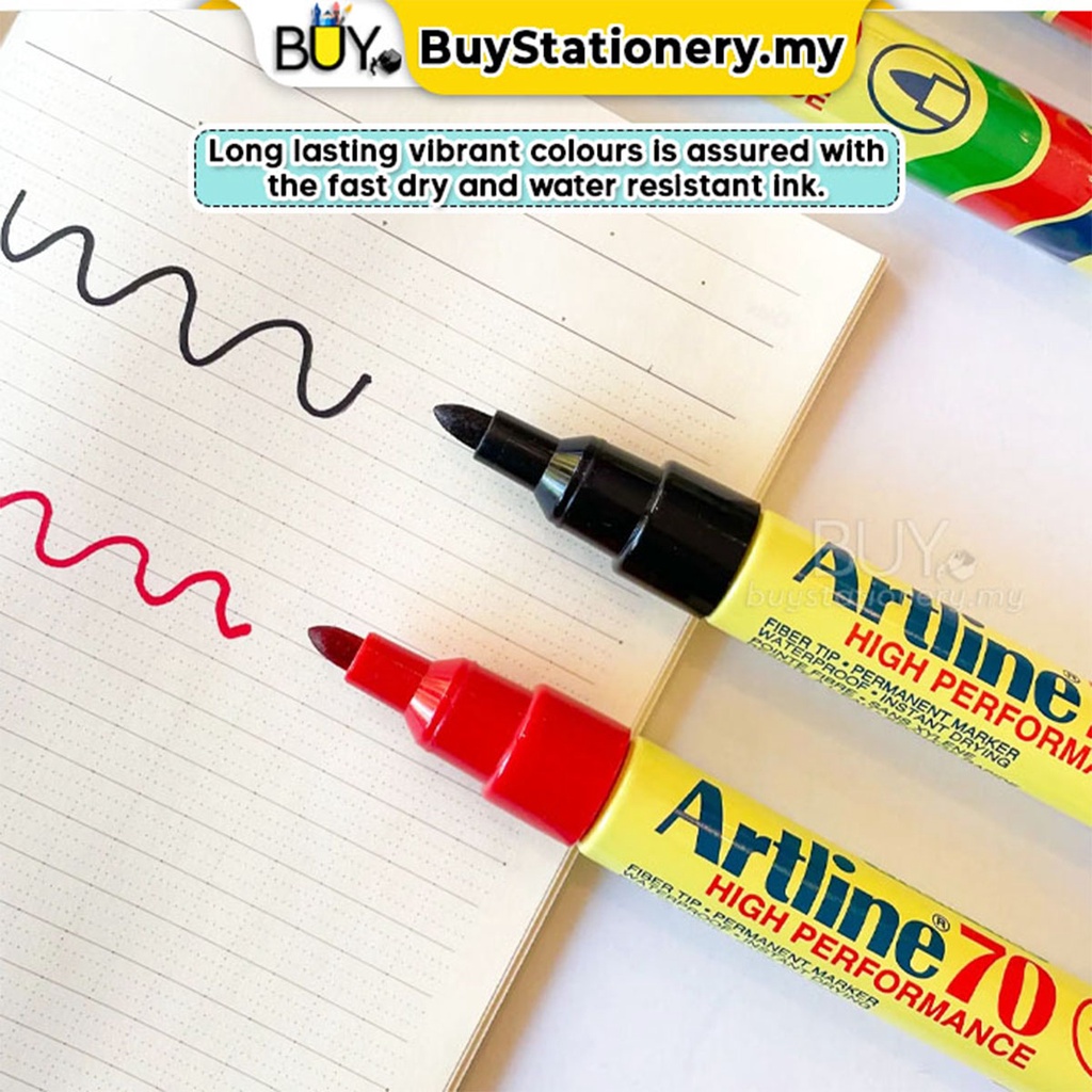 Artline 70 Acrylic Marker Pen Colour Maker Pen Warna Warni Alat Tulis ...