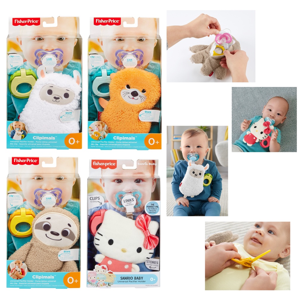 Fisher Price Sanrio Baby Universal Pacifier Holder Pocket | Shopee Malaysia