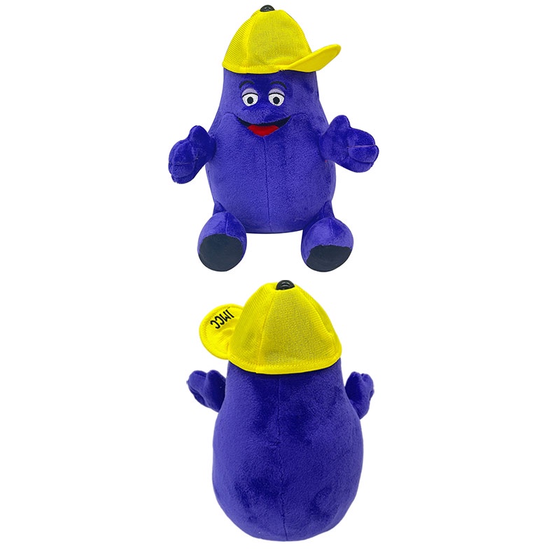 Grimace Shake Yellow Hat Plush Toy Cartoon Animal Design 18cm Height ...