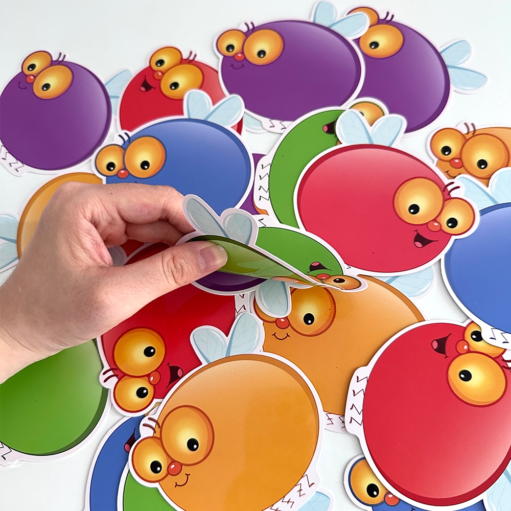 Fly Swatter Game Sight Word Swat Flash Cards for Kids DIY Double Sides ...