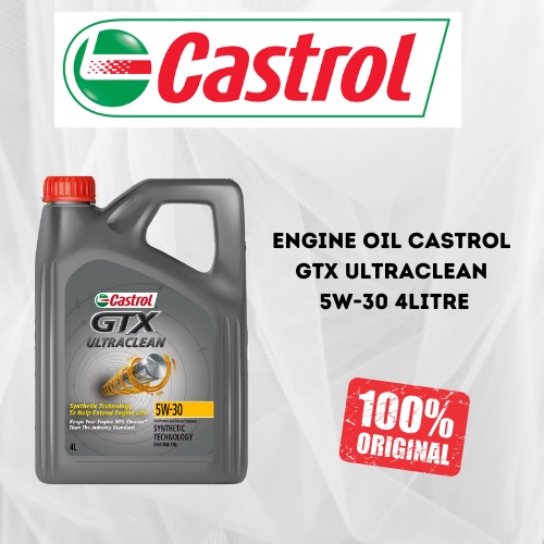 Castrol GTX ULTRACLEAN 5W-30 for Petrol and Diesel Cars (4L) | Shopee Malaysia