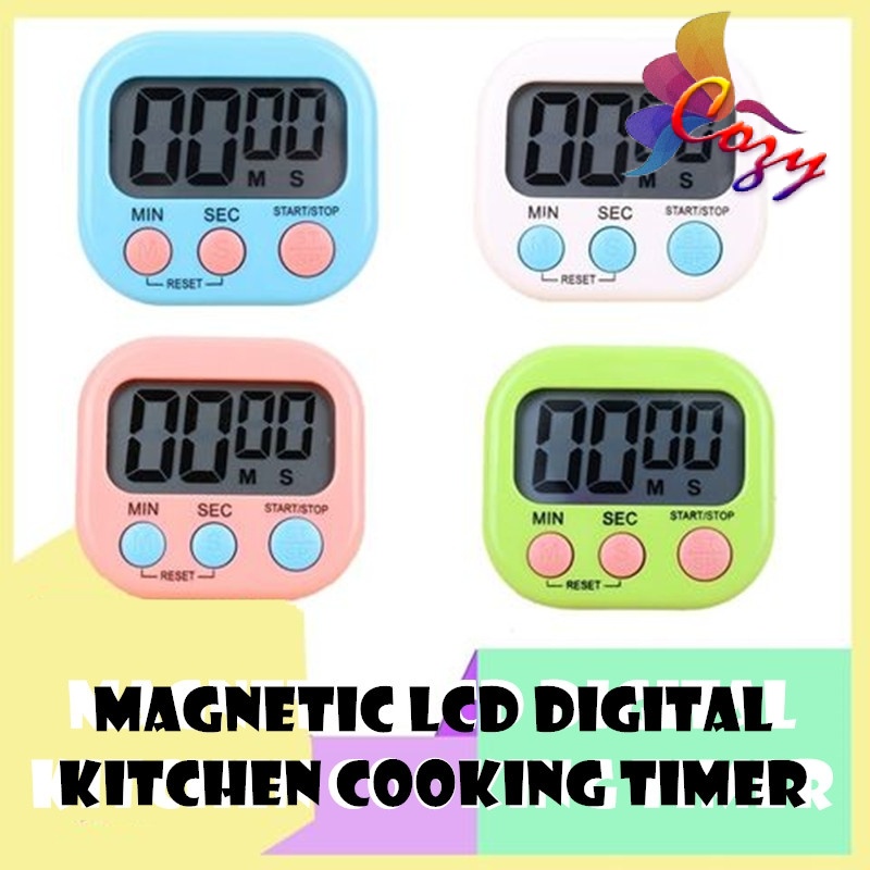LCD Digital Kitchen Timer Cooking Baking Alarm Clock Loud Oven Timer ...