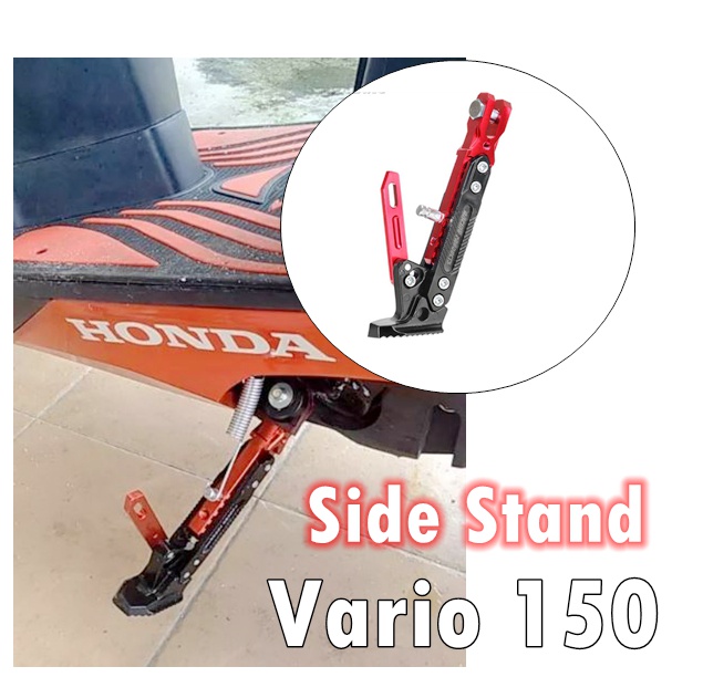 HONDA VARIO 150 Kickstand Tripod CNC Aluminum Alloy Kick Side Tongkat ...