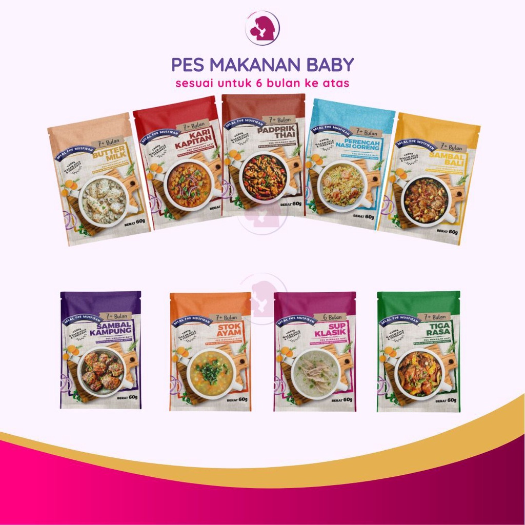 MEAL FOR MUSFIRAH Baby Food Pes Makanan Bayi - 6M+ with FREE ...