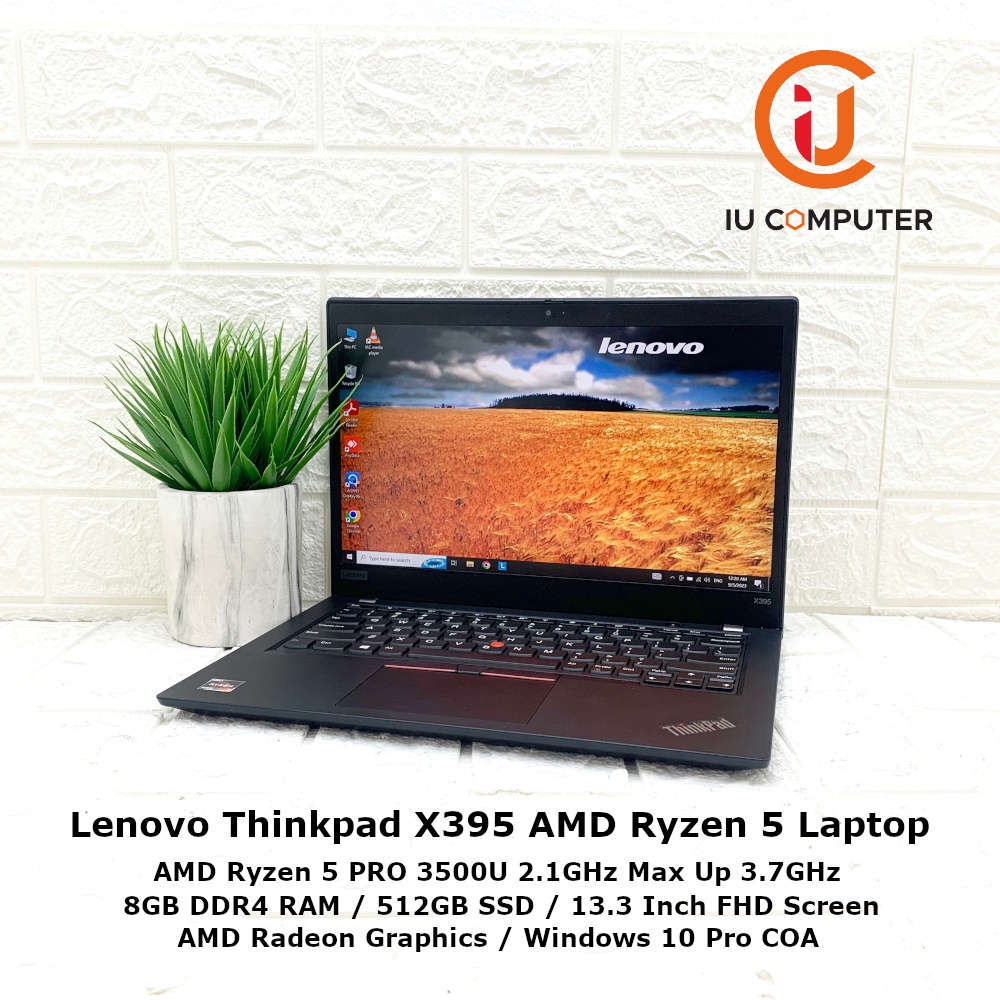 LENOVO THINKPAD X395 AMD RYZEN 5 PRO 3500U 8GB RAM 512GB SSD USED ...