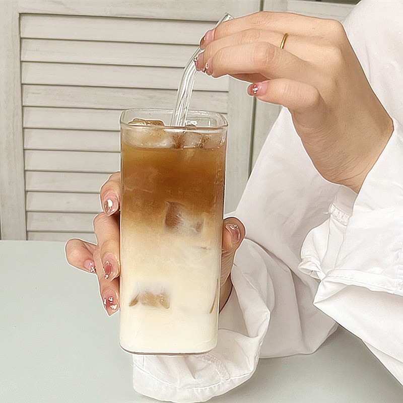 Glass Cup Heat-Resistant Milk Coffee Mug High Borosilicate Whisky ...