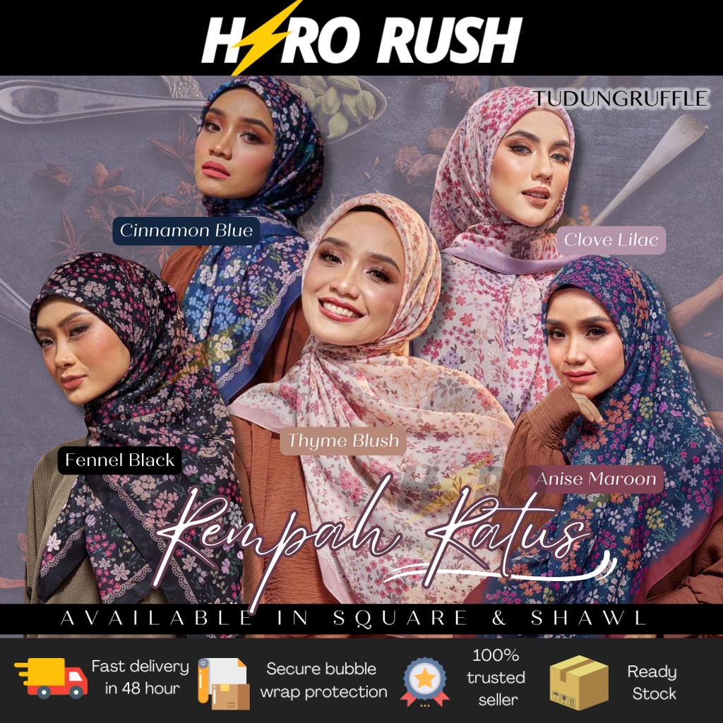 [ TR REMPAH RATUS] Tudung Bawal Premium Cotton Voile by Tudung Ruffle ...