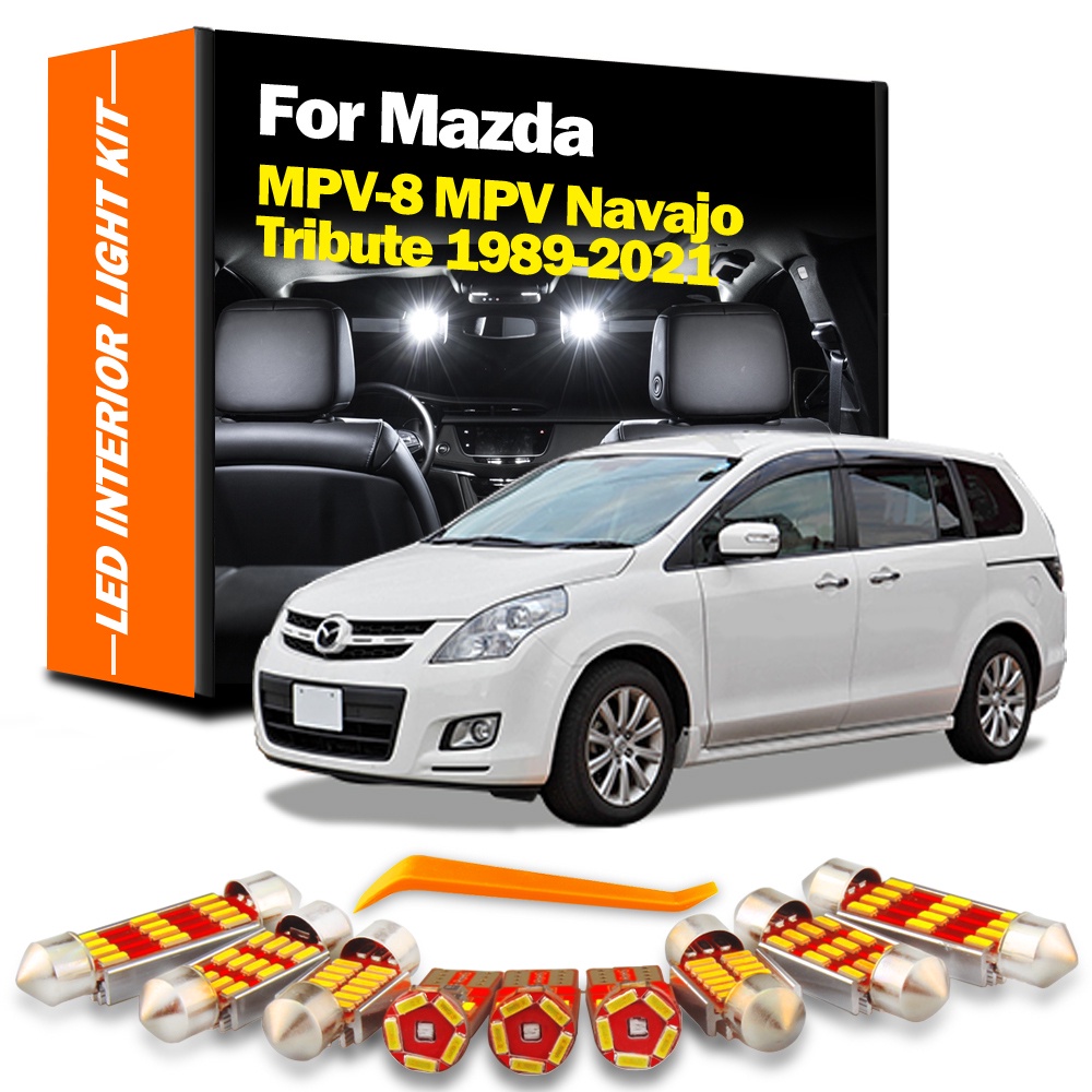 Canbus For Mazda 8 MPV MPV-8 Navajo Tribute 1989-2001 2002 2003-2021 LED Interior Dome Map Light ...