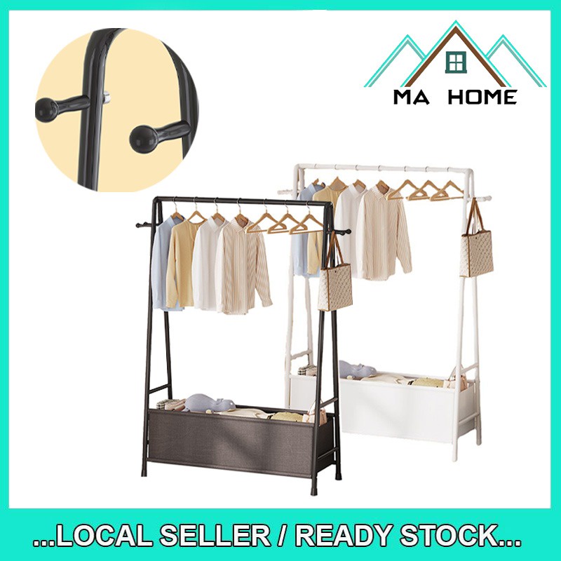 MA Home A Shape Hanging Clothes Rack Hanging Organizer Standing Cloth ...