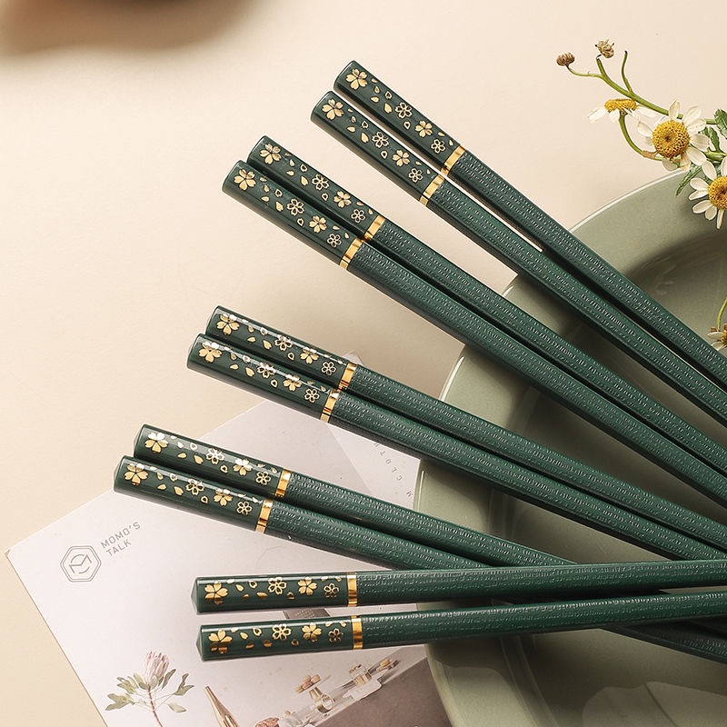 Household Kitchen Chopsticks Chinese Style Chopsticks Pink Cherry ...