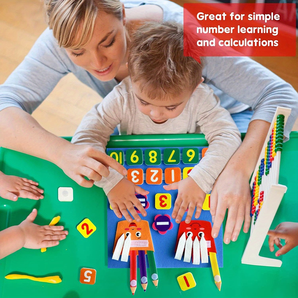 Learning Numbers Felt Board For Toddlers Counters For Kids Preschool ...