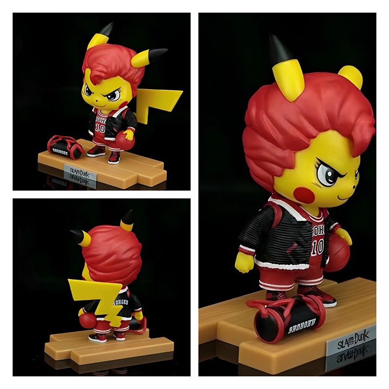 Slam Sakuragi Dunk Cosplay Pikachu Figure In Collectible Box Unique ...