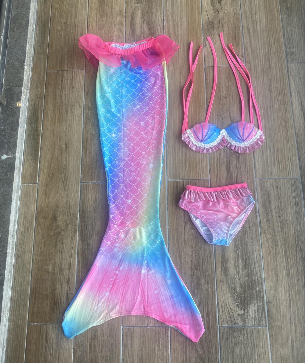 Fantasy Children Mermaid Tails Swimming Party Cosplay Costumes ...
