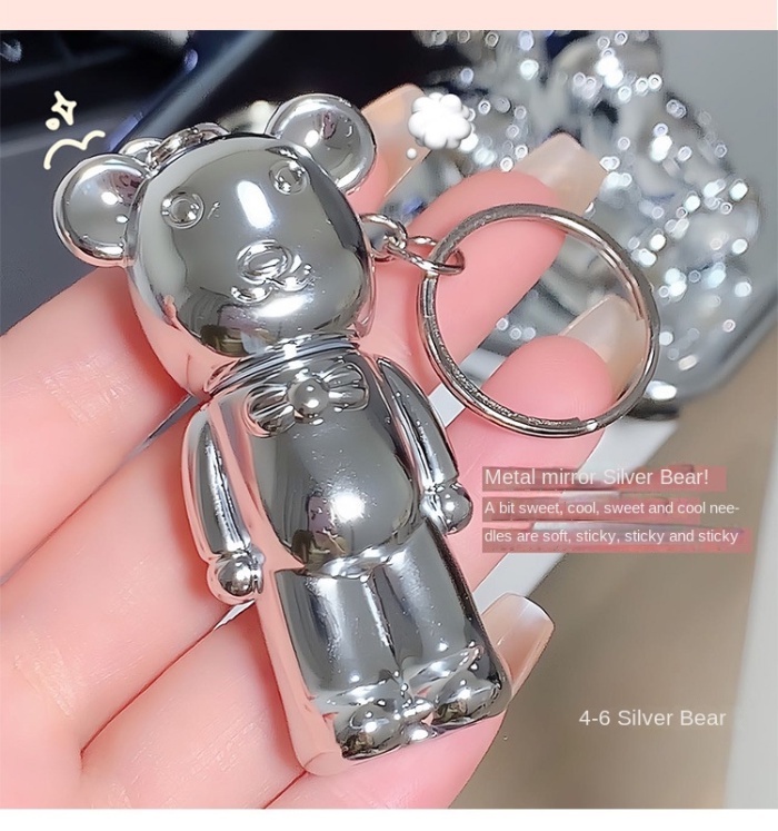 ZVEV Bear Lipstick Matte Velvet Keychain Pendant for Girls Party Makeup ...