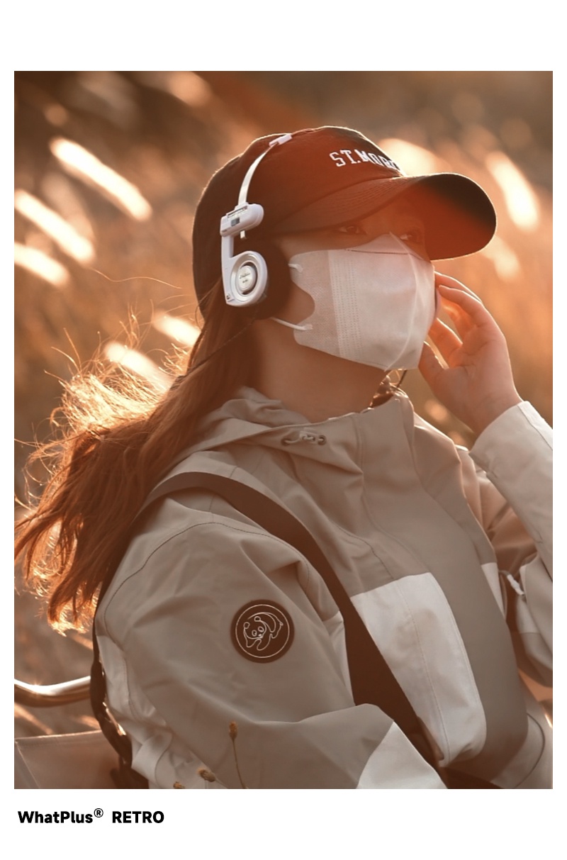 WhatPlus Retro Wireless Headphones Bluetooth 5.2 On-Ear Headphones HIFI ...