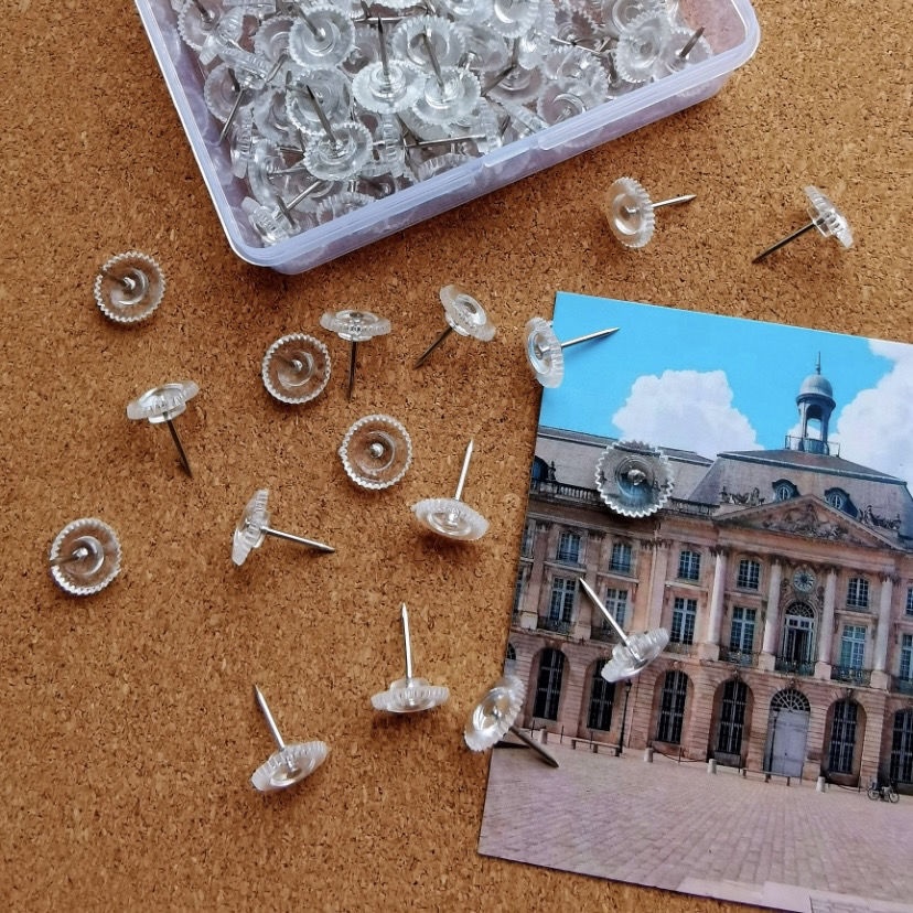 Thumbtack Transparent I-Nail Gear Press Nail Kindergarten Photo Wall ...