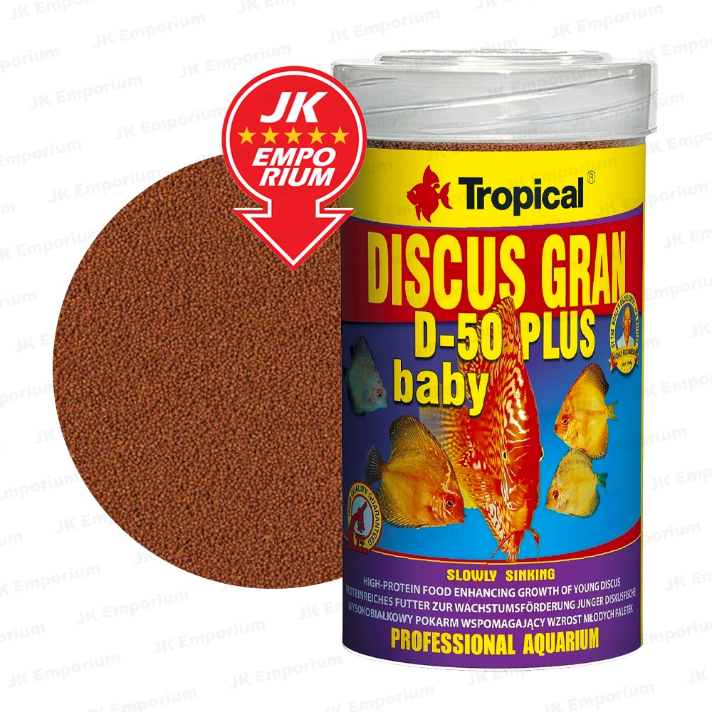 Tropical [EXP JUN 25] Discus Gran D-50 Plus Baby 52g 100ml Slowly ...