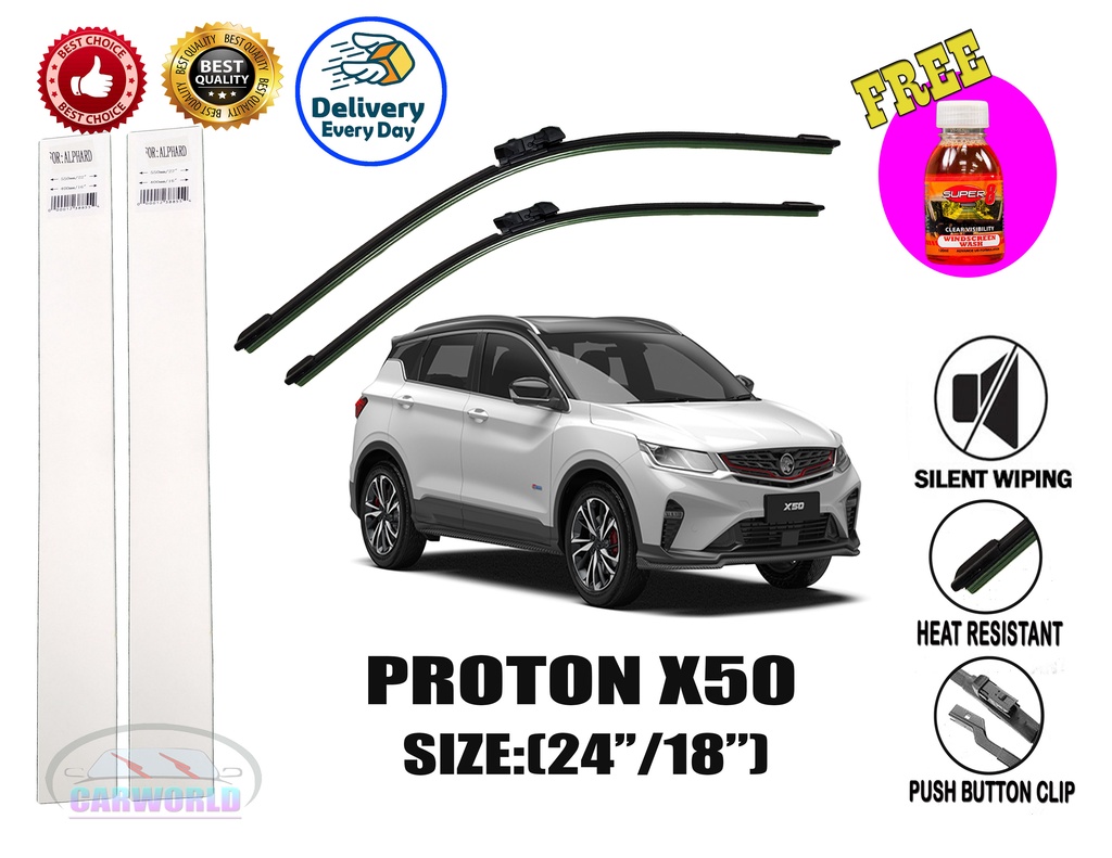 READY STOCK Soft Wiper Rubber - Proton X50 / Mazda CX-5 (24"/18 ...