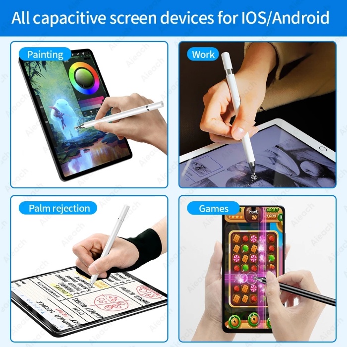 2 In 1 Mobile Phone Tablet Touch Pen Computer Capacitive Drawing Screen ...