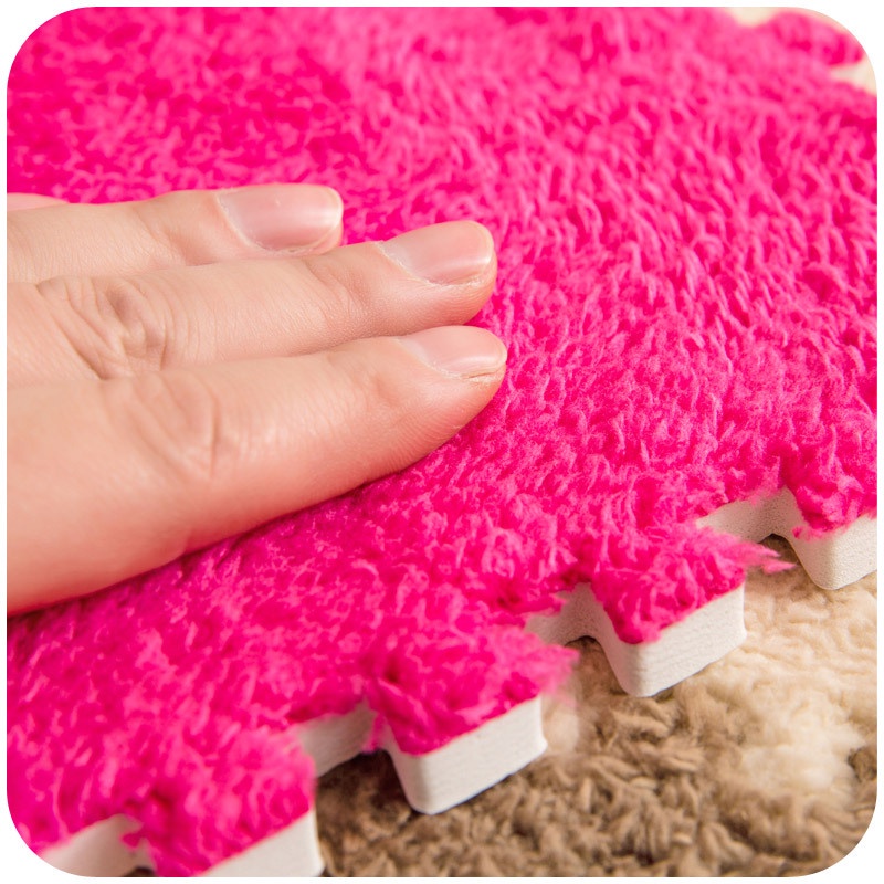 Stitching Floor Mats Room Bedroom Full Fleece Crawling Foam Floor Mat ...