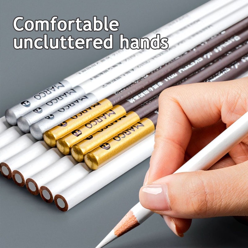 Professional drawing pencil 2H-14B Sketch pencil Charcoal Pencils White ...
