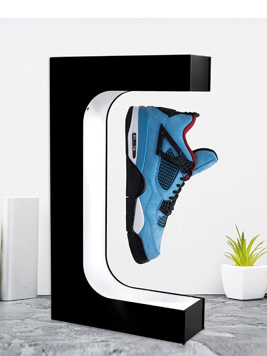 IDECO Magnetic Floating Shoe Display Stand Levitation Sneaker Holder ...