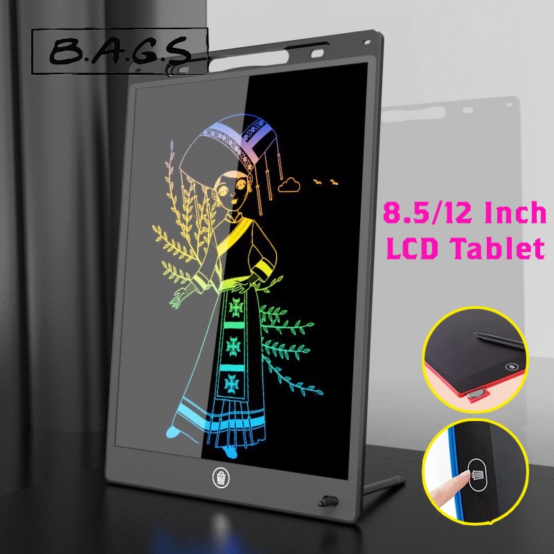 THEBAGS 8.5Inch/12Inch LCD Handwriting Educational Electronic Tablet ...