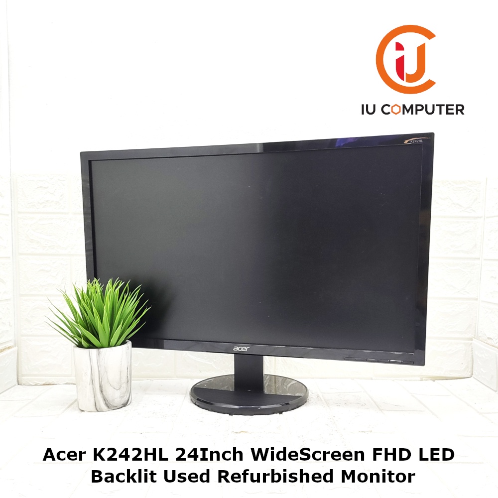 ACER K242HL 24 INCH FHD LED BACKLIGHT WIDESCREEN USED REFURBISHED MONITOR | Shopee Malaysia