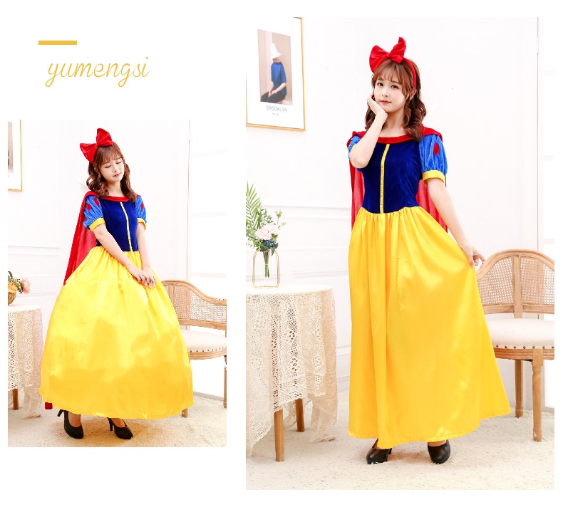 Adult Snowwhite Princess Dress Queen Costume Fairy Tale Character ...