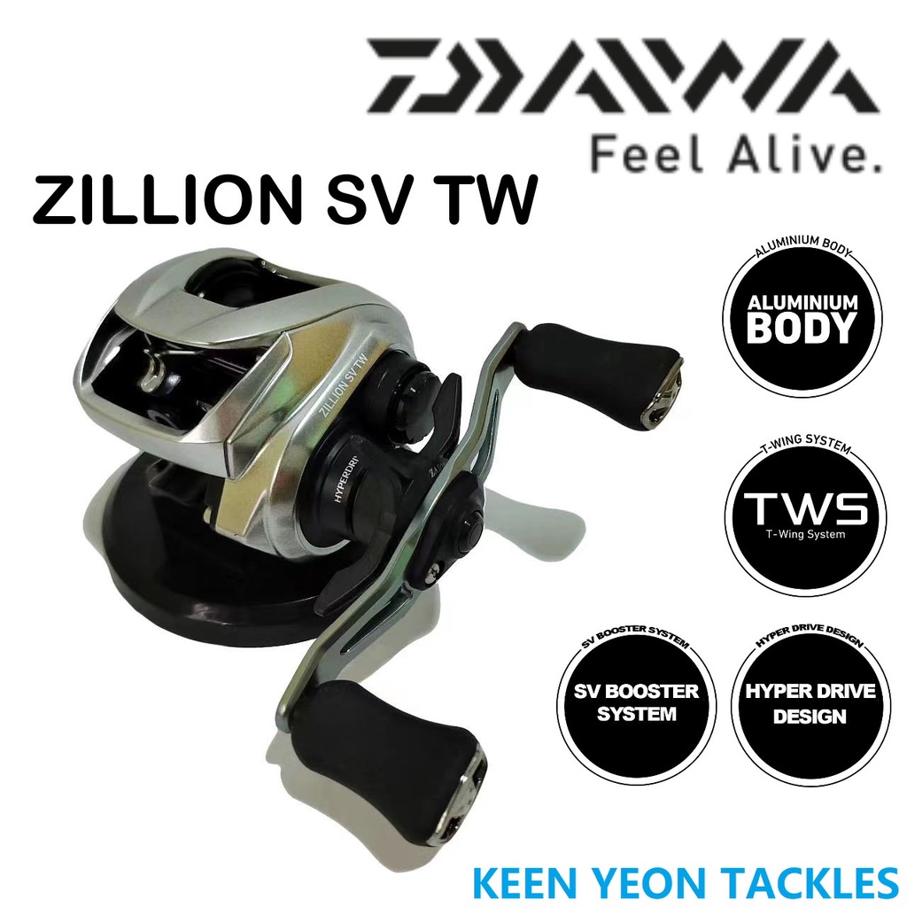 DAIWA 2021 ZILLION SV TW BAITCASTING FISHING REEL | Shopee Malaysia