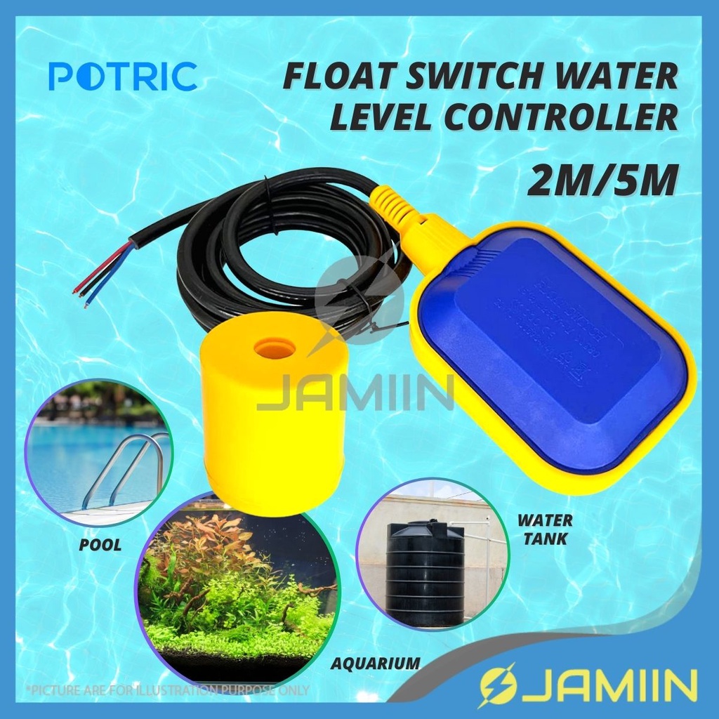 Float Switch 2M / 5M Water Tank Level Controller Limit Float Switch With Wire Water Level Sensor ...