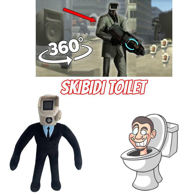 Plush Skibidi Toilet Toy Soft And Cuddly Children Companion For ...