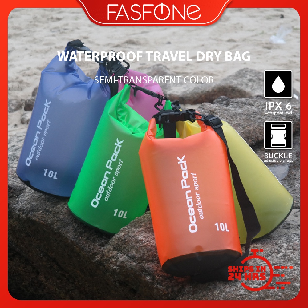 Semi Transparent Dry Bag Storage Bag Waterproof Outdoor Mobile Hand ...