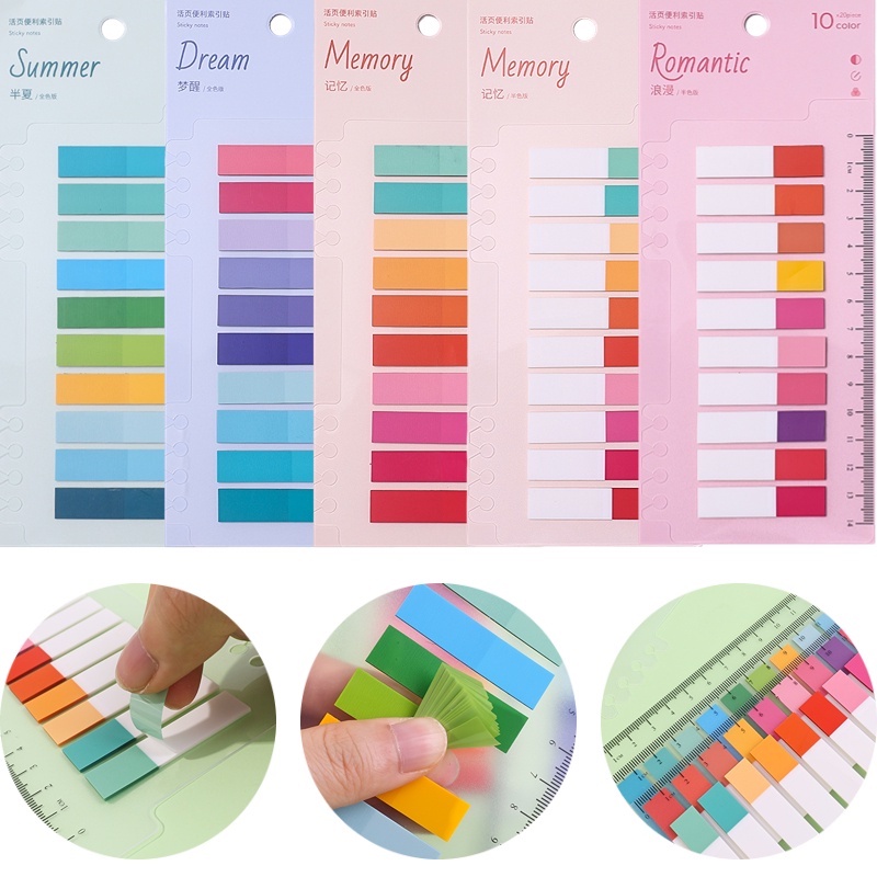 200Pcs Reusable Writable Key Points Memo Pad Label / Student Self ...