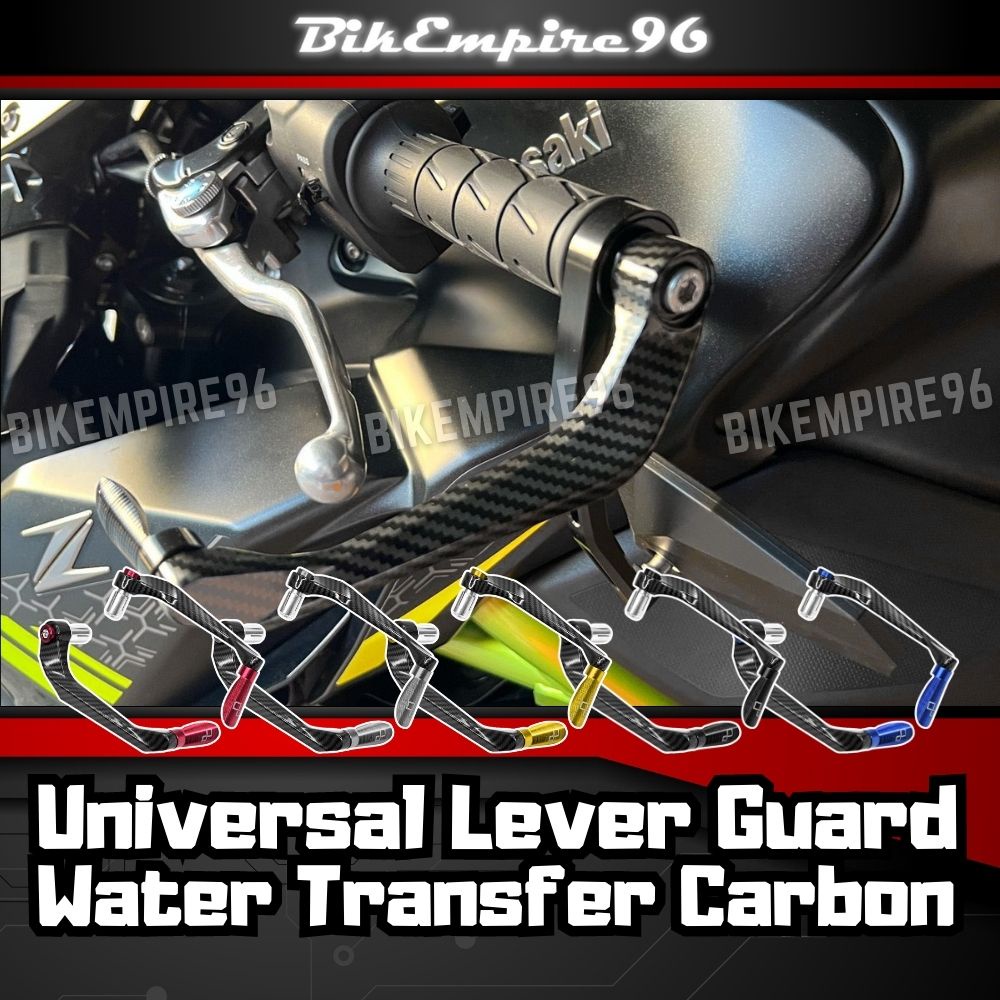 Universal Motorcycle Lever Guard Lightech Design Water Transfer Carbon ...