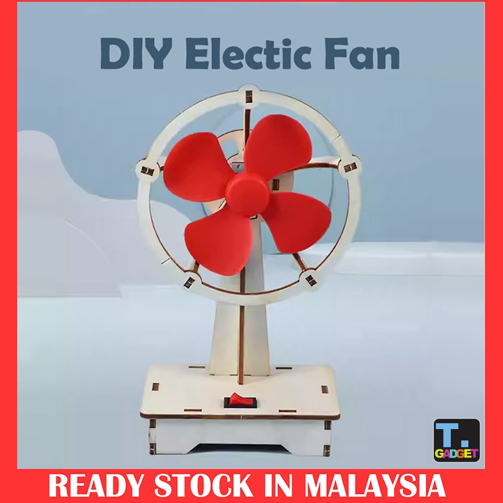 DIY Wooden Electric Fan Fixed Fan Direction For Children Learning ...