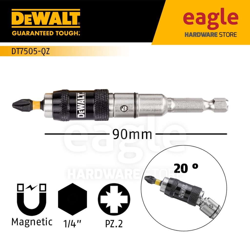 Dewalt Extreme Impact Pivoting Bit Tip Holder ( DT7505-QZ, DT70518-QZ ...