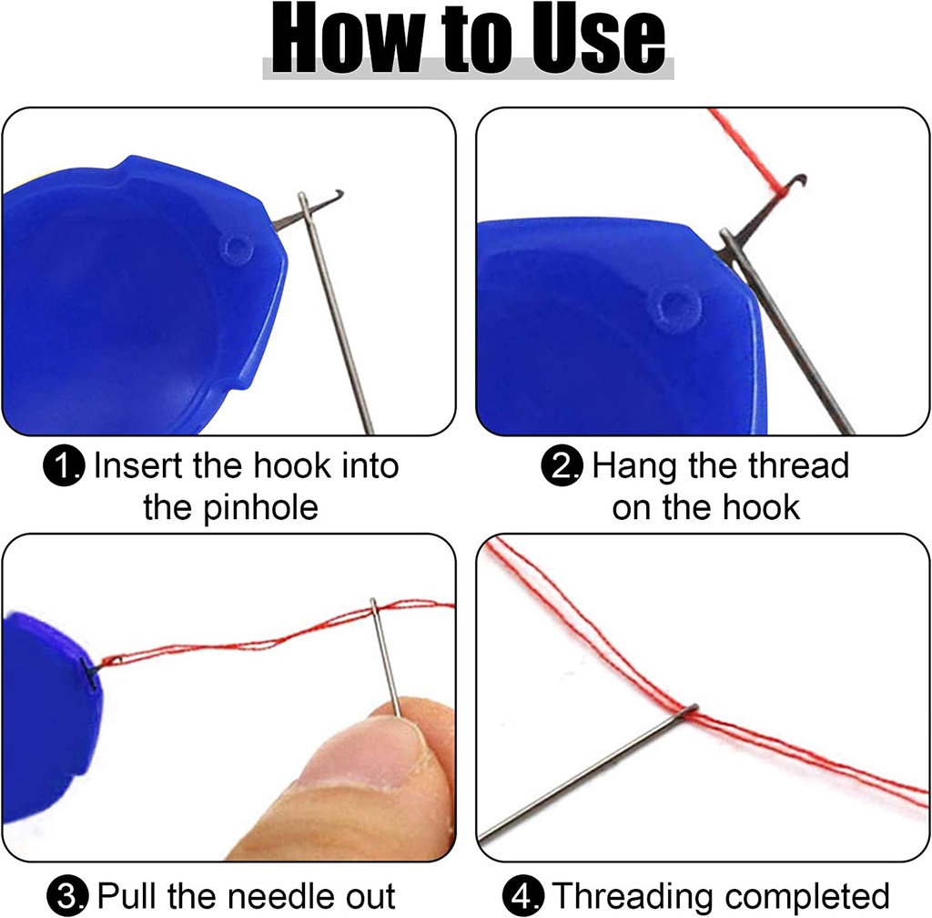 1/5Pcs Plastic Threader Needles for Sewing Machine Needle Threader Tool ...