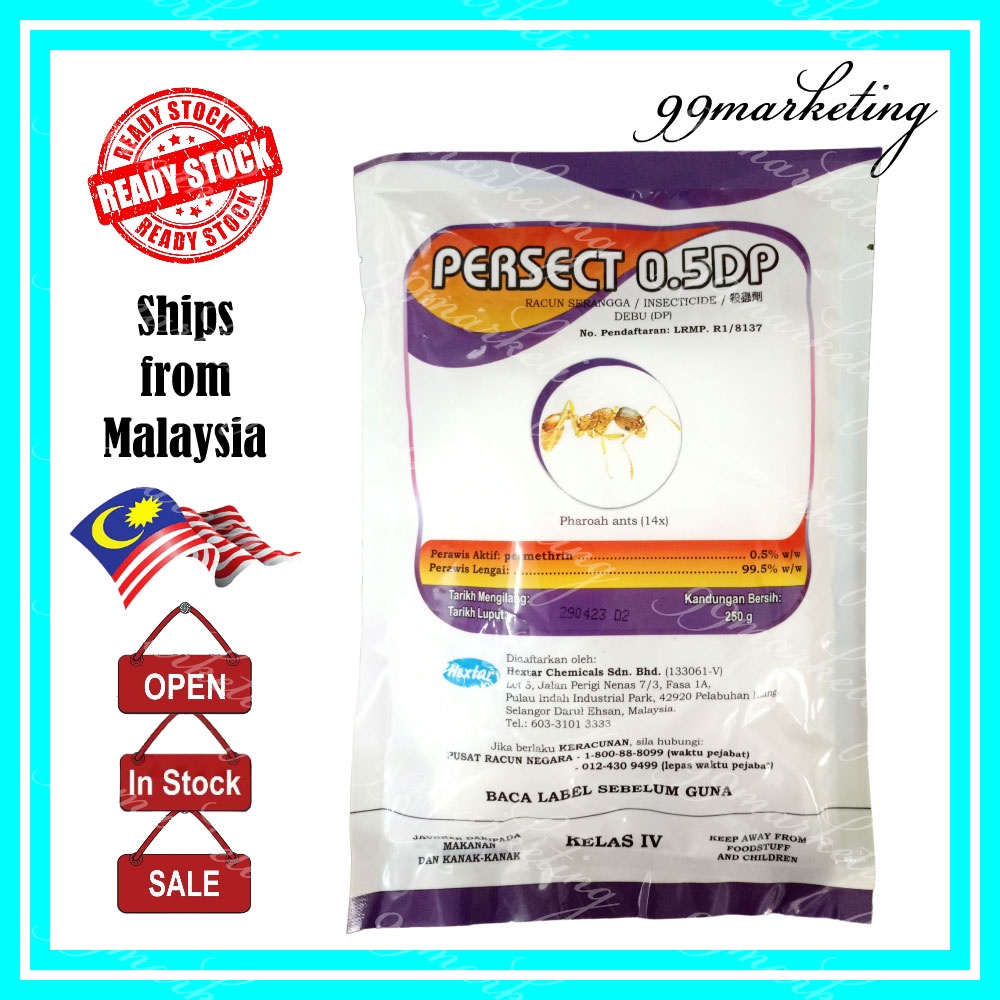 250GM Persect 0.5DP Hextar Permethrin Pyrethroid Powder Insecticide ...
