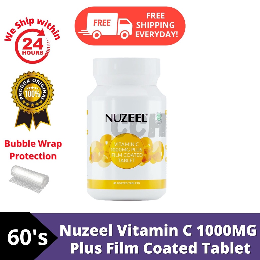 Nuzeel Vitamin C 1000MG Plus Film Coated Tablet 60's | Shopee Malaysia