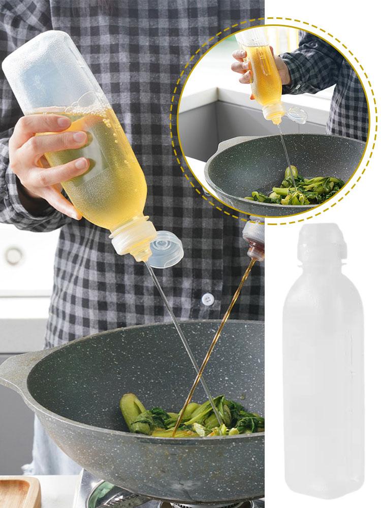 300ml/500ml Squeeze Oil Bottle Oil Dispenser Cooking Condiment ...
